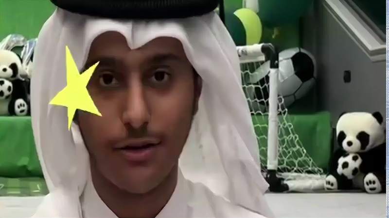 世界杯最靓的仔!卡塔尔小王子大秀中文,1天在中国吸粉超过千万
