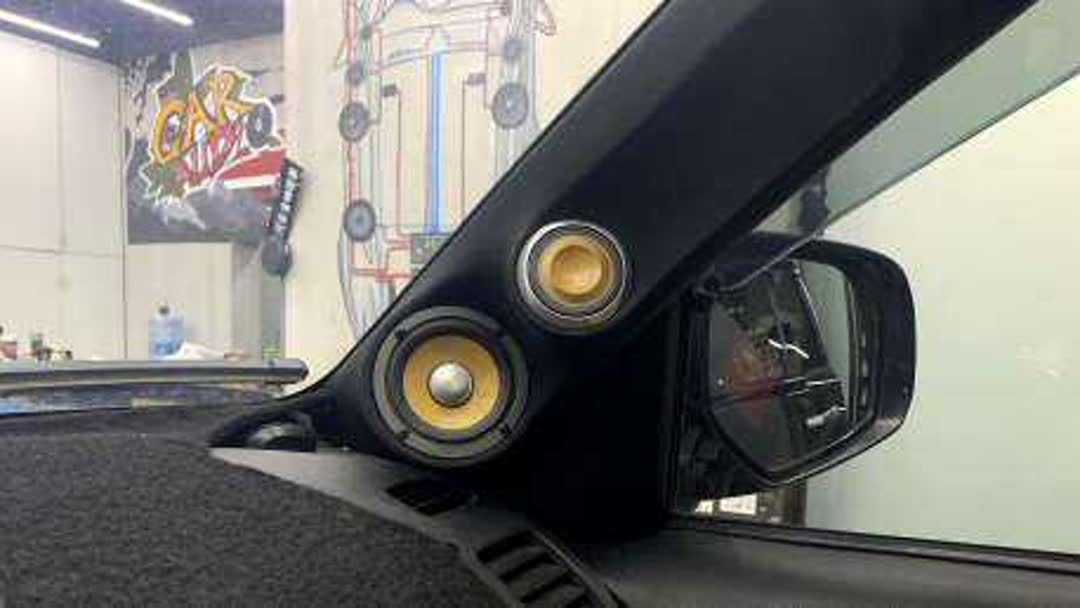 汽车音响改装三分频A柱倒模全过程,你享受,我吃灰