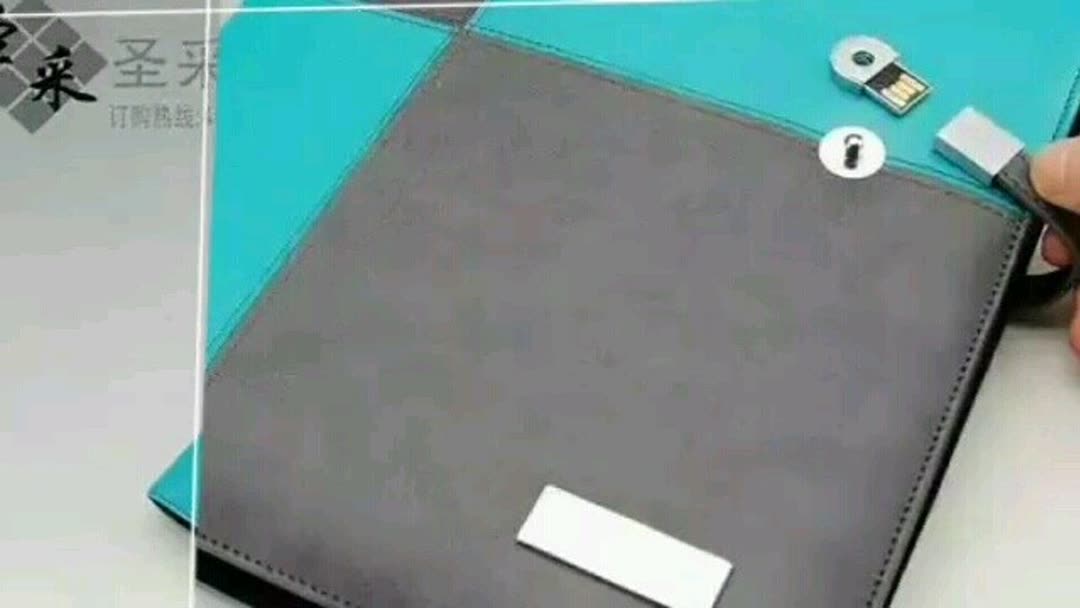 带U盘移动电源充电宝经理夹记事本