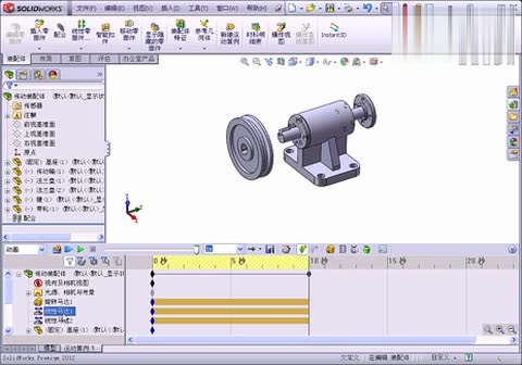 solidworks 传动装配体动画
