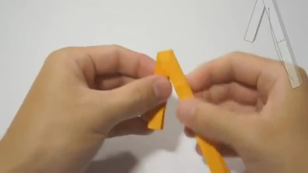 手工折纸大全 DIY折纸教程-字母 A 折法