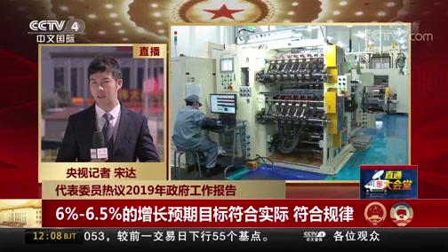 [中国新闻]直通大会堂 代表委员热议2019政府工作报告