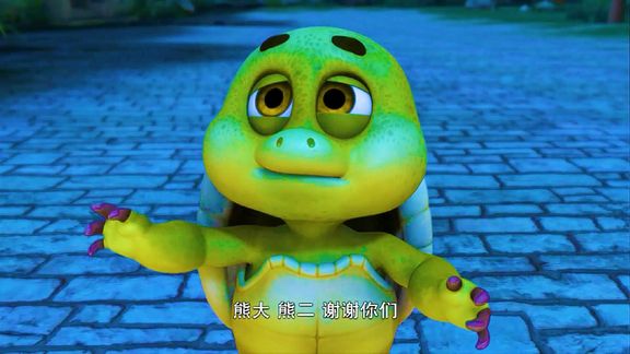 熊出没:熊大熊二自己演武松打虎皮影戏,拖拖感动的落泪