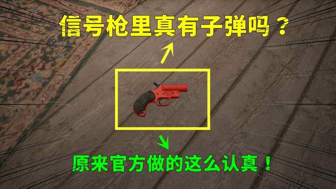 吃鸡小讲堂:信号枪内部是什么样子?真有信号弹吗?看完大赞官方
