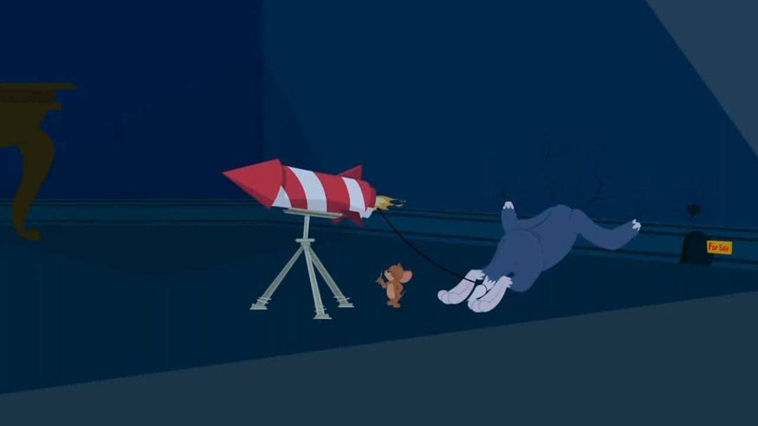 猫和老鼠全集搞笑动画 杰瑞用火箭救汤姆