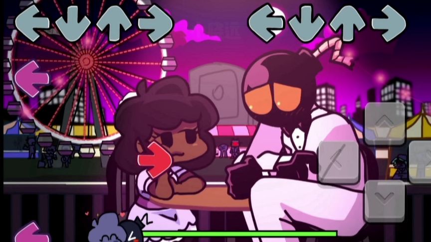 炸弹人约会模组 全阶段 困难模式 一视频 通关#游戏 #fnf