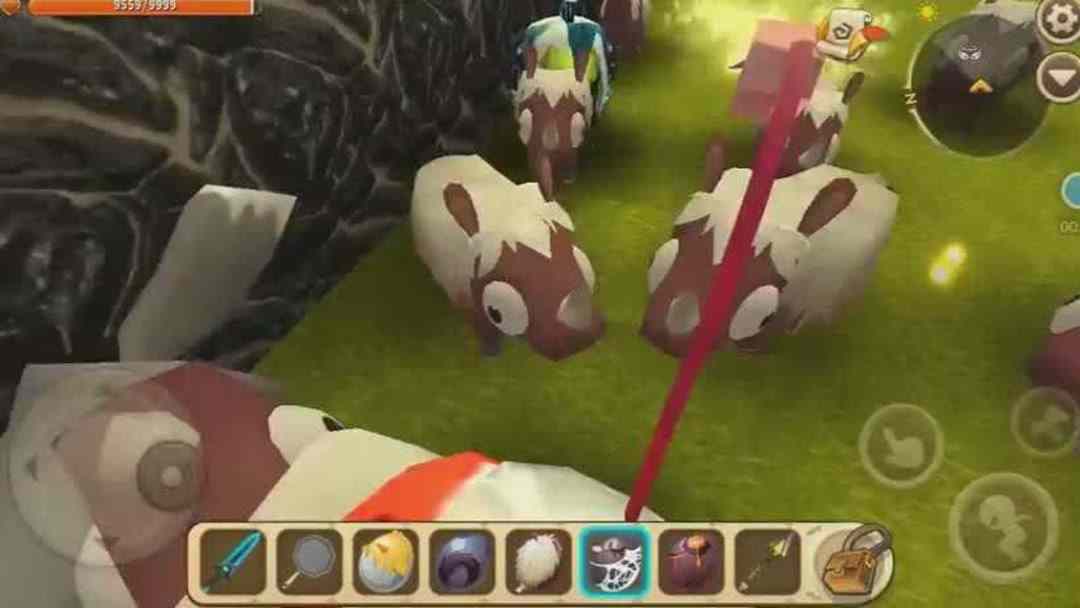 迷你世界:召唤100只皮皮牛和海洋新怪物食人鱼对战,谁能获胜?