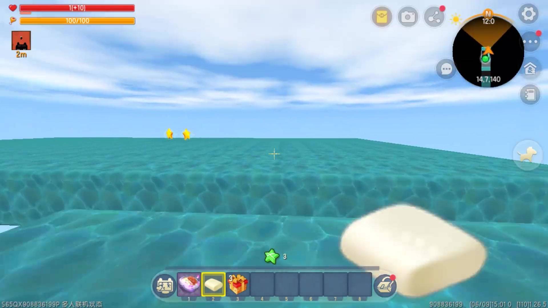 迷你世界:100万滴血跑酷!辣条却只有1滴血?