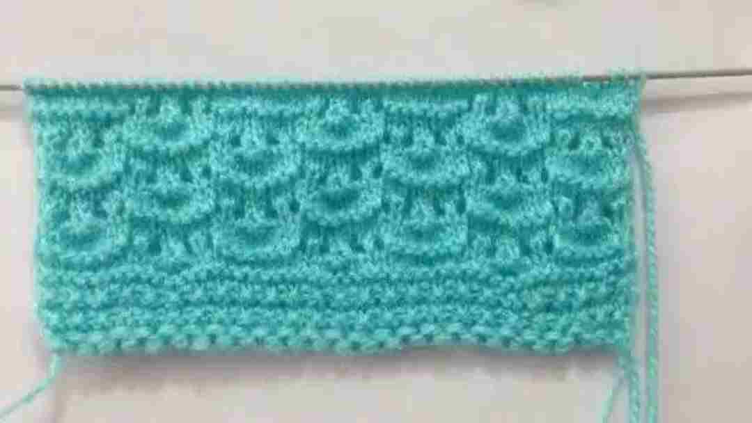 一款好看的凤羽棒针花样,手工毛线编织教程,婴儿毛衣首选它了!