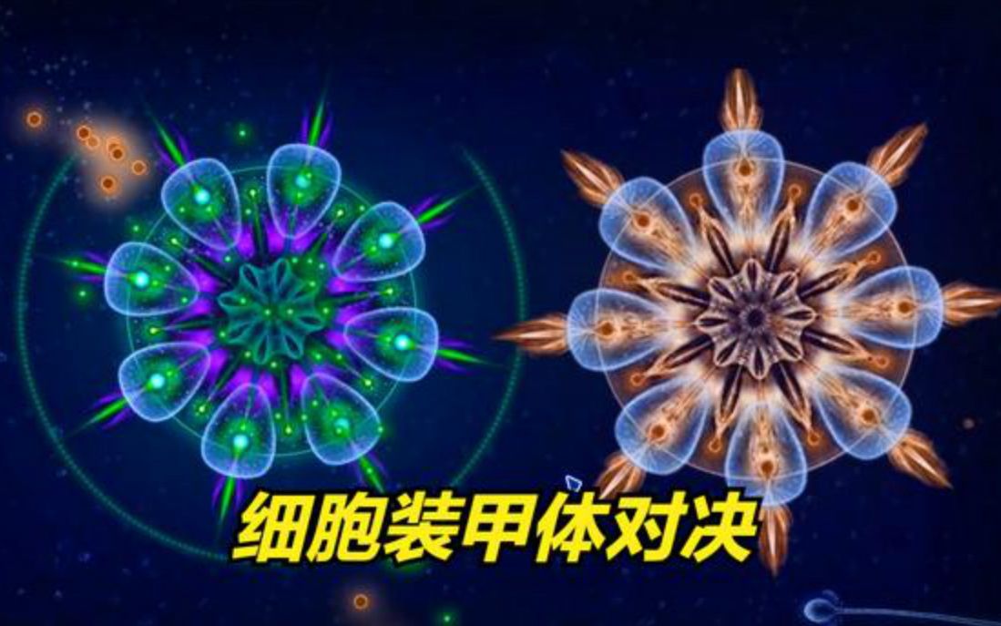 微生物模拟器:两个细胞装甲体的对决!