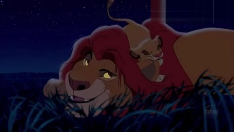 语莘动画英语配音 狮子王 父与子对话 片段