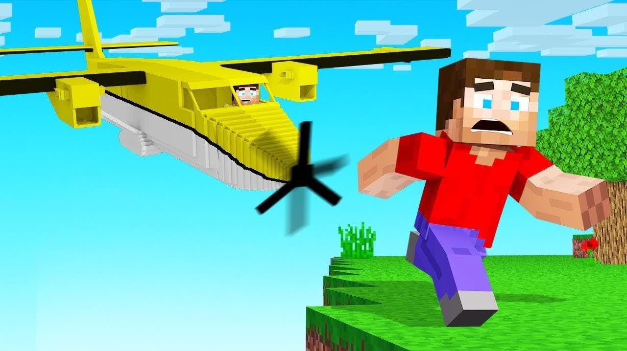 游游解说我的世界:手机版,僵尸村庄对战飞机军团?