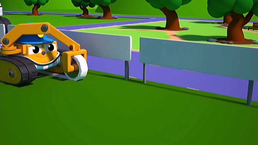 儿童挖掘机益智动画,工程车儿童早教动画