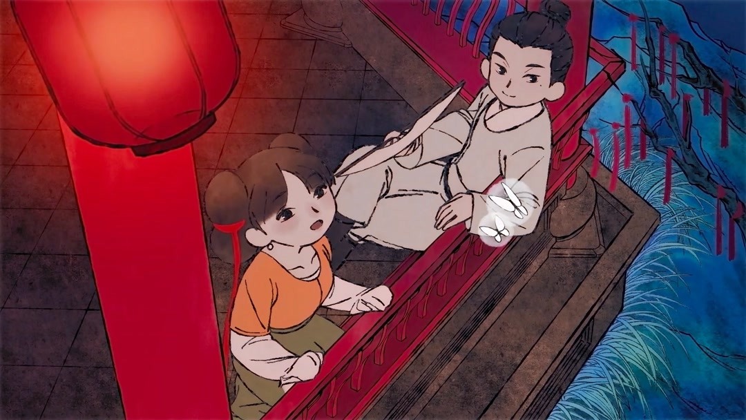 一部精美的中国风动画,随手一截就是张水墨画壁纸,简直是艺术品