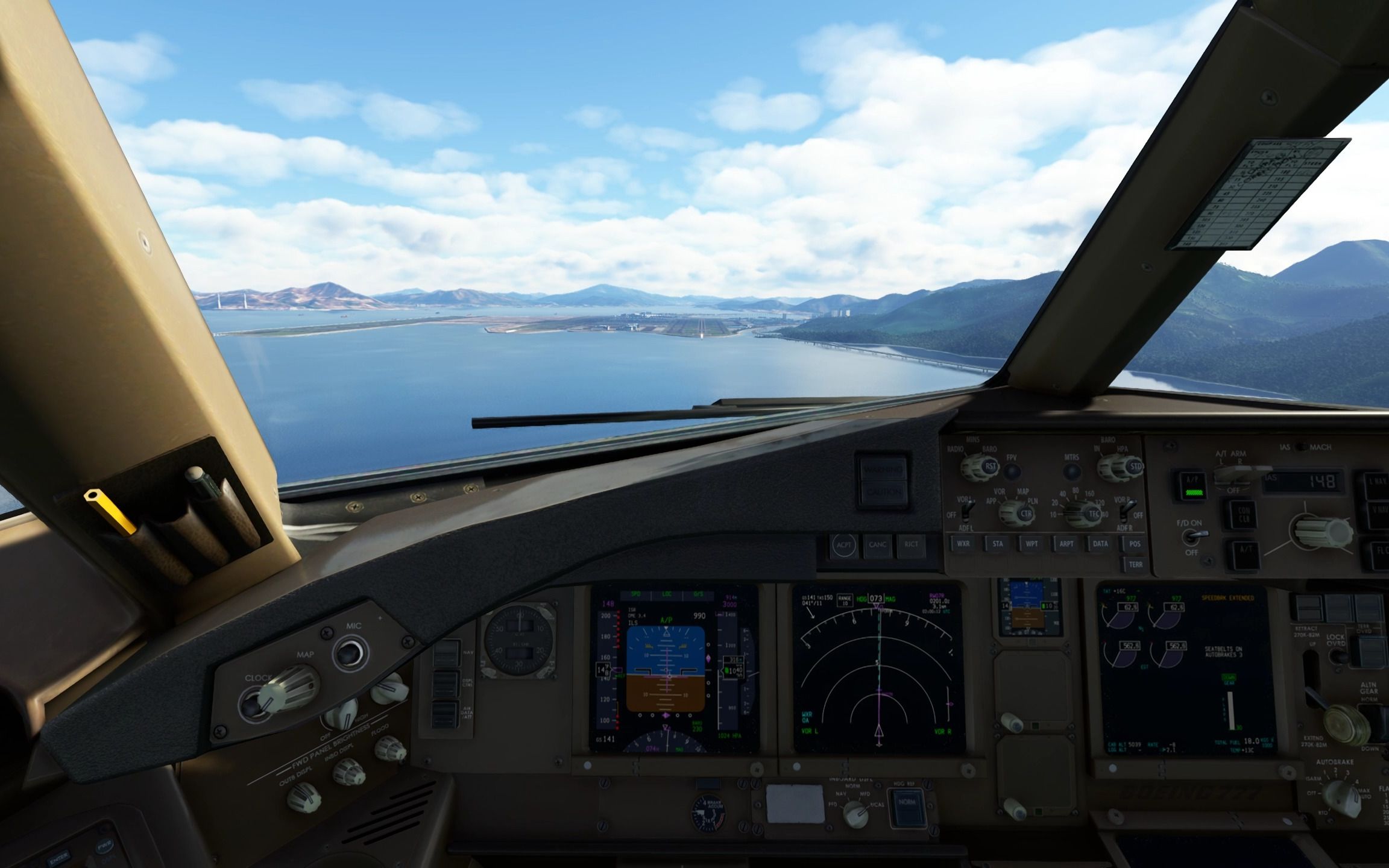 【微软模拟飞行2020】法航77W进近香港