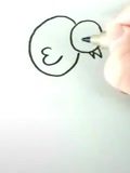 简单的小鸡简笔画,一学就会哦#简笔画