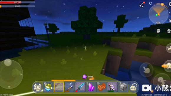 迷你世界生存③43:原本的第43期被我录废了,拆掉火把改灯