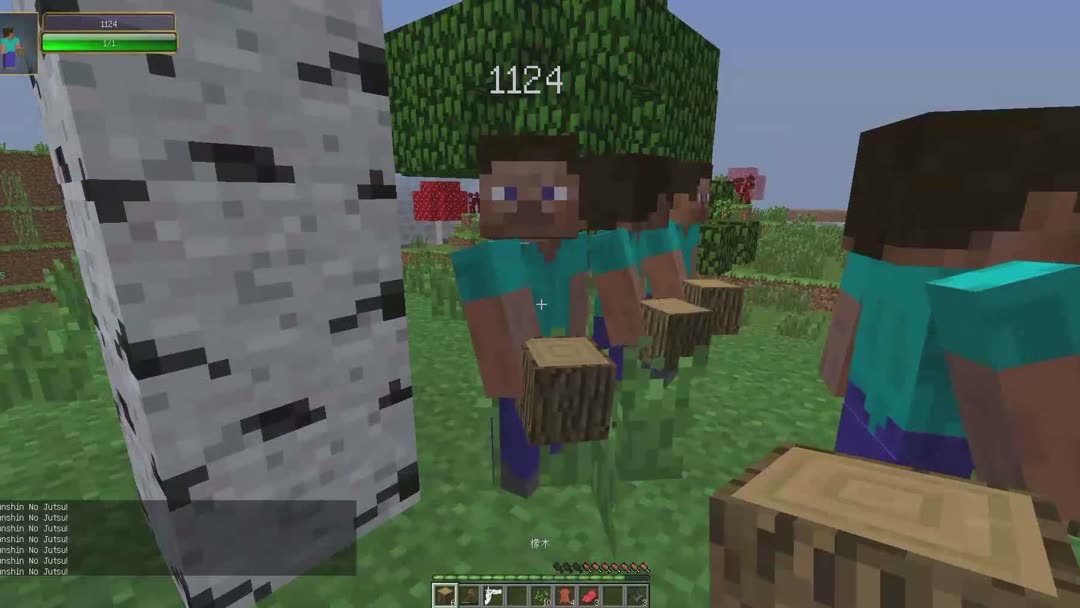 我的世界火影忍者mod生存第一期~为了升级我杀我自己~ (