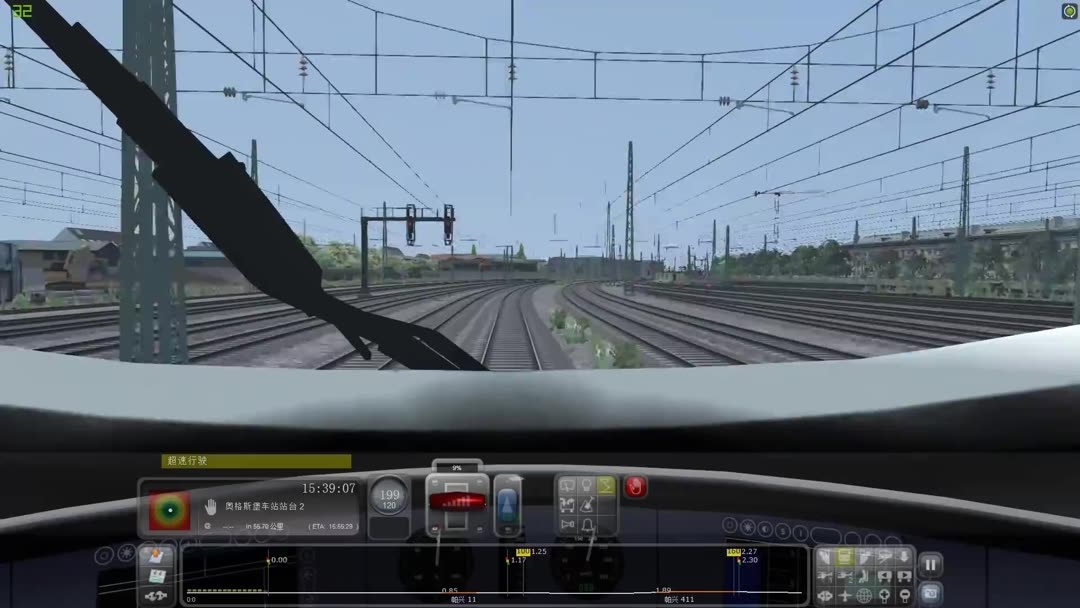 【全程听歌】模拟火车2015 CRH3C运行测试