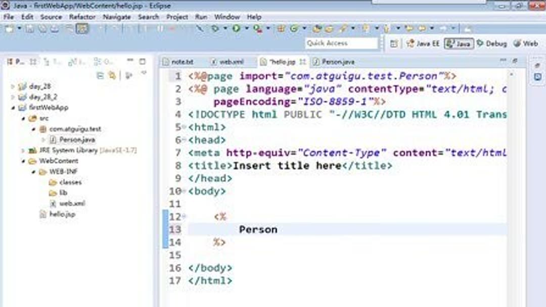 2. JavaWEB_JavaWEB 开发的目录结构