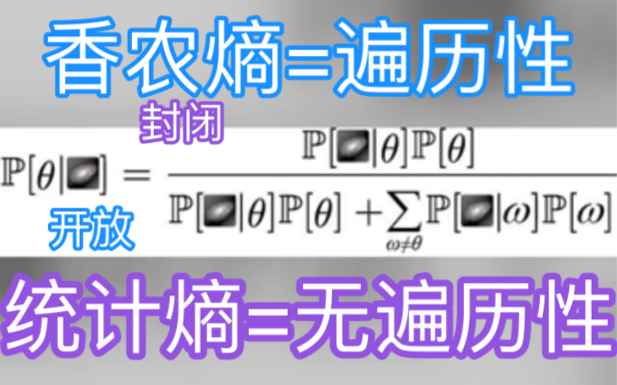 贝叶斯-批判知识哲学 P(香农熵)=遍历性