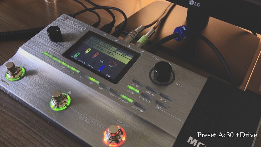 GE200过载与清音类音色试听!#效果器 #电吉他 #ge200