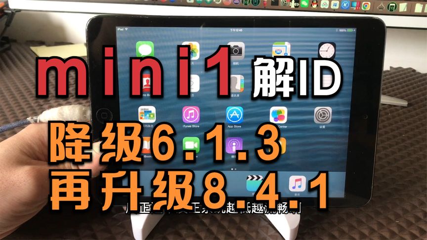 iPadmini1,解除id,并降级6.1.3在升级到8.4.1