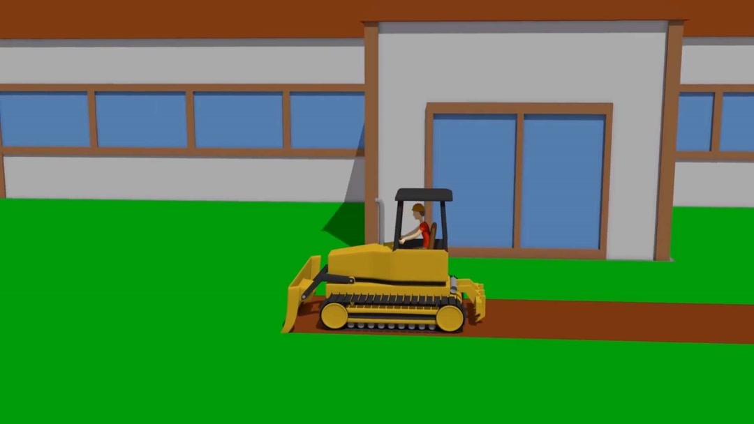 挖掘机益智动画 第192集 工程车施工