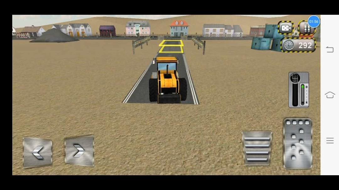 【3D真实模拟挖掘机游戏】笨重的压路机也能跑好远的路?