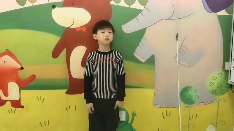 上双语学校的宝宝,英文说的真棒,看来学英语就要从宝宝抓起