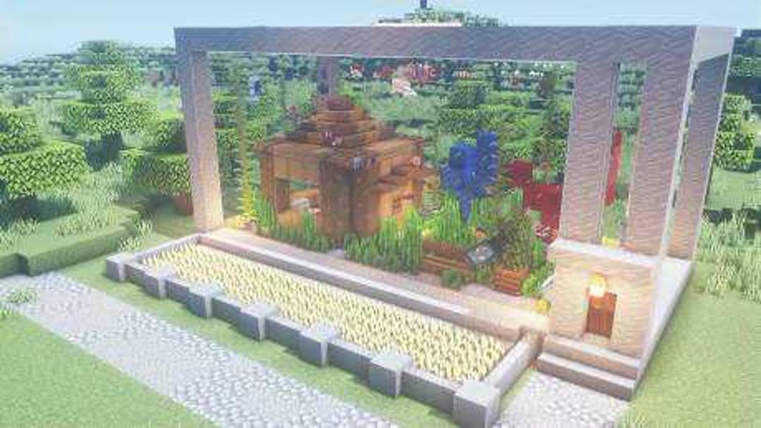 我的世界:住在鱼缸里是什么体验?让我们盖一座鱼缸房子吧