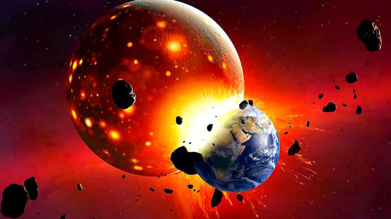 如果地球与一个大行星相撞怎么办?