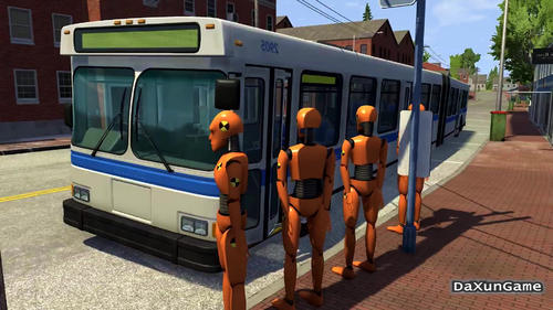 车祸模拟器:公交车刚停下被撞了,倒霉的是乘客啊!