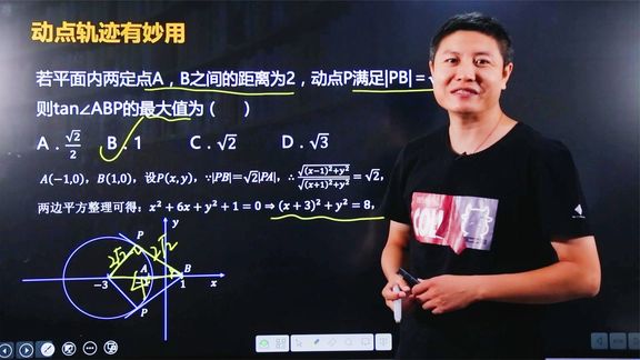高中数学:动点轨迹有妙用