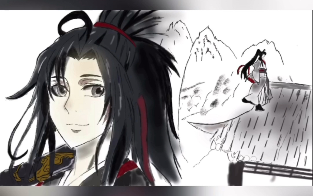 手残党ipad,apple pencil画一个魏无羡