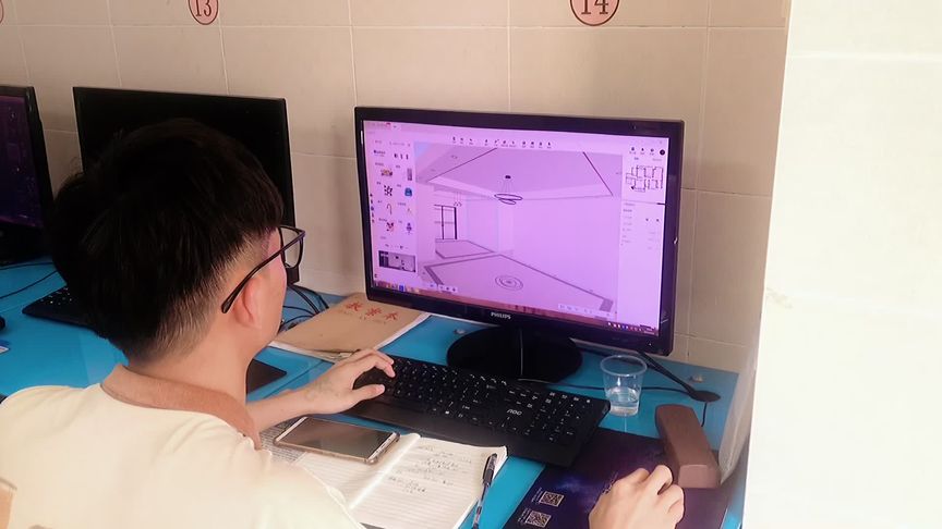 莘莘学子,未来可期☘️ #cad #全屋定制 #南宁设计培训 #平面设计