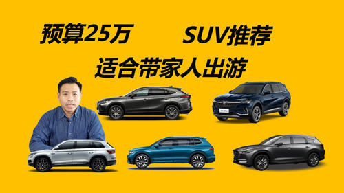 预算25万左右,适合周末带家人出游,大空间SUV推荐