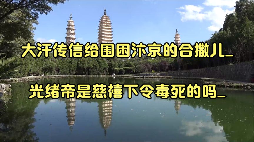 大汗传信给围困汴京的合撒儿_光绪帝是慈禧下令毒死的吗_