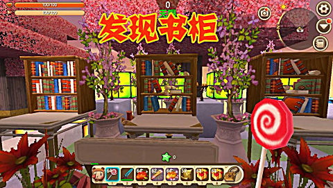 迷你世界:建筑师看到了书柜,在书柜里面有好多书啊