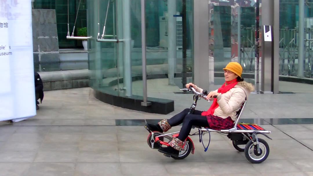 张东赋的发明1:三轮折叠智能电动车(视频7)