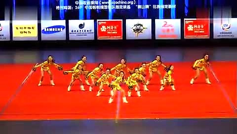 全国啦啦操联赛总决赛 小学组规定花球 风湖里小学 标清