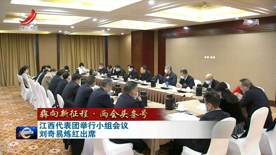 江西代表团举行小组会议 刘奇易炼红出席
