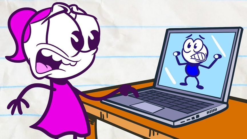 创意铅笔动画:铅笔人被键盘侠盯上了!