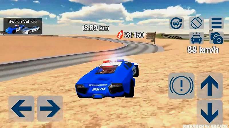 模拟驾驶警车特技跑道疯狂行驶手游