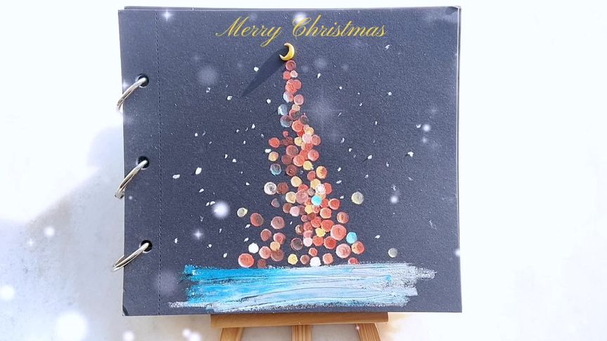 #油画棒#圣诞节 #每日一画 #油画棒绘画教学