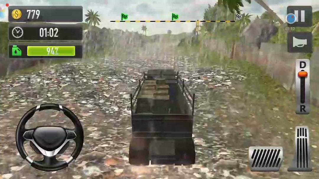 模拟卡车搞笑小游戏在坡道上开一段车好技术真实情况确实这样