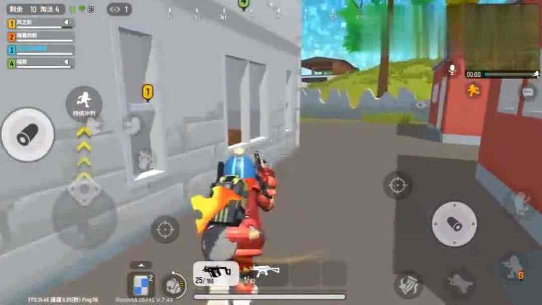 香肠派对手游这把枪射速极快简直就是近战神器太好用了!