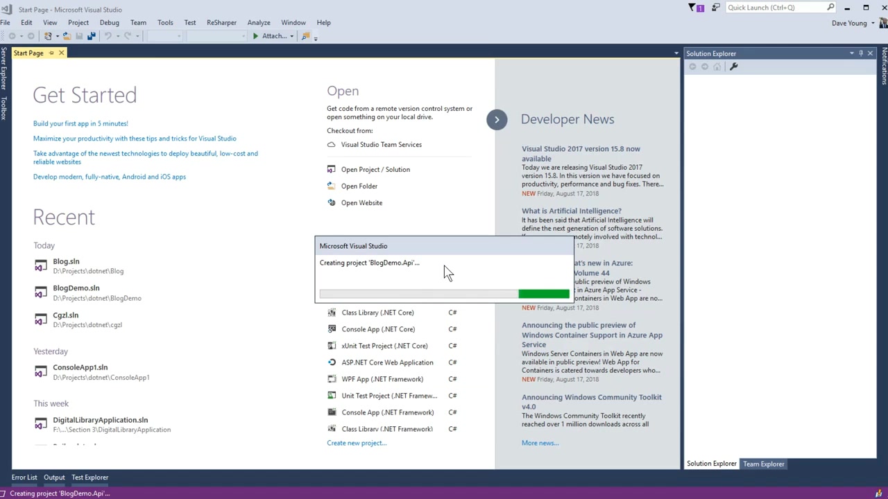 01. ASP.NET Core2.1 Web API + Identity Server 4 + Angular 6项目简介