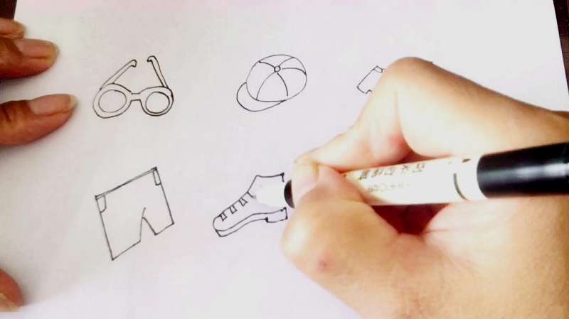 手绘教程之简单的小素材,学画画入门手账必备素材,漂亮实用