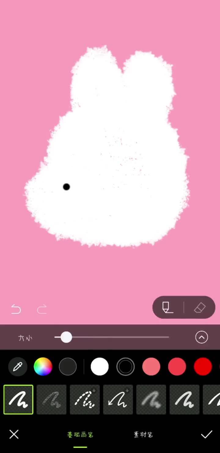 毛茸茸的摸摸兔快让你姐妹给你画